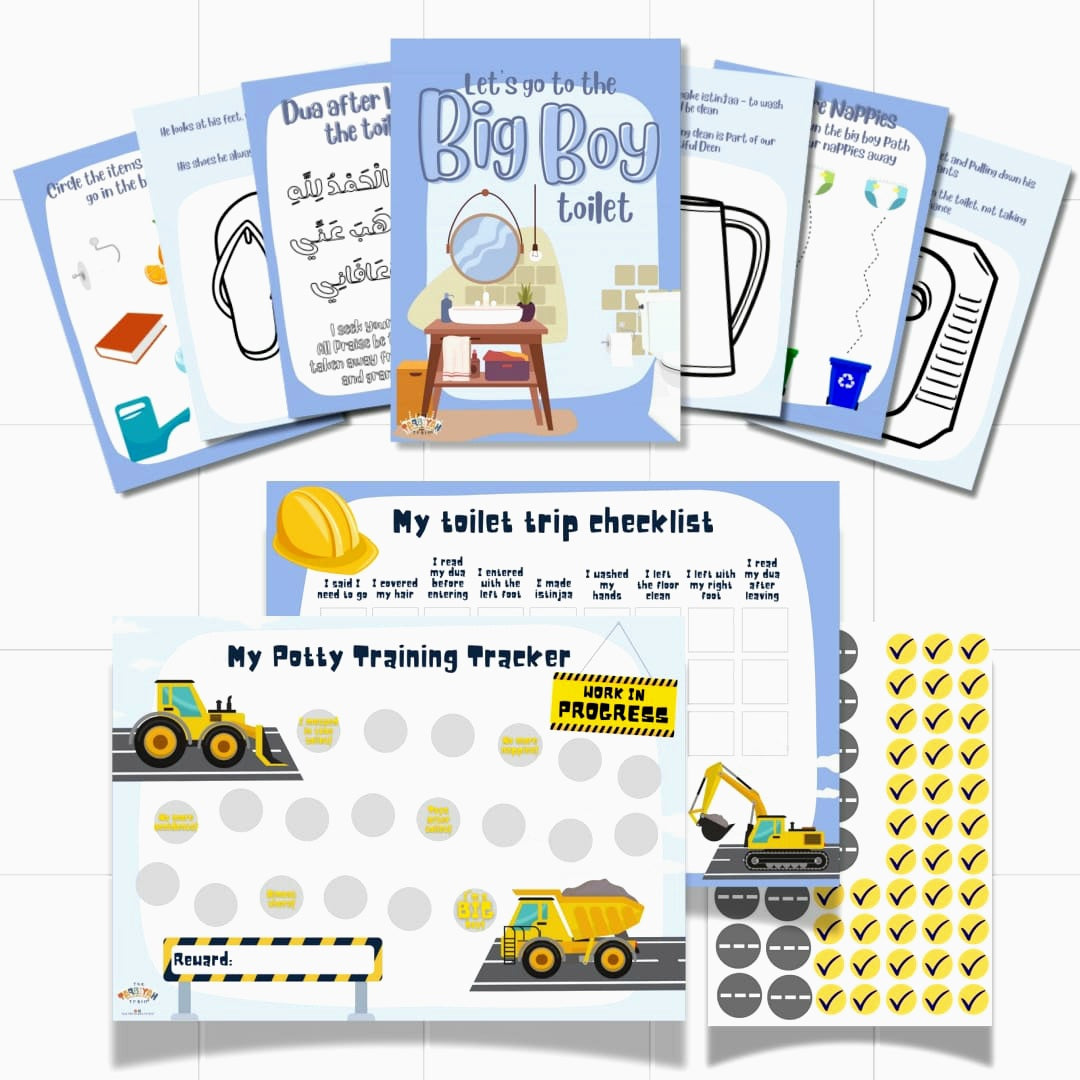 Let's Go to the Big Boy Toilet - Potty Training Set (Colouring Book, C ...